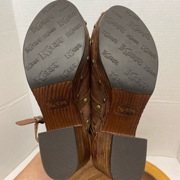 Kork-Ease | Shoes | Korks Studded Platform Hippie Bohemian Leather Clog ...